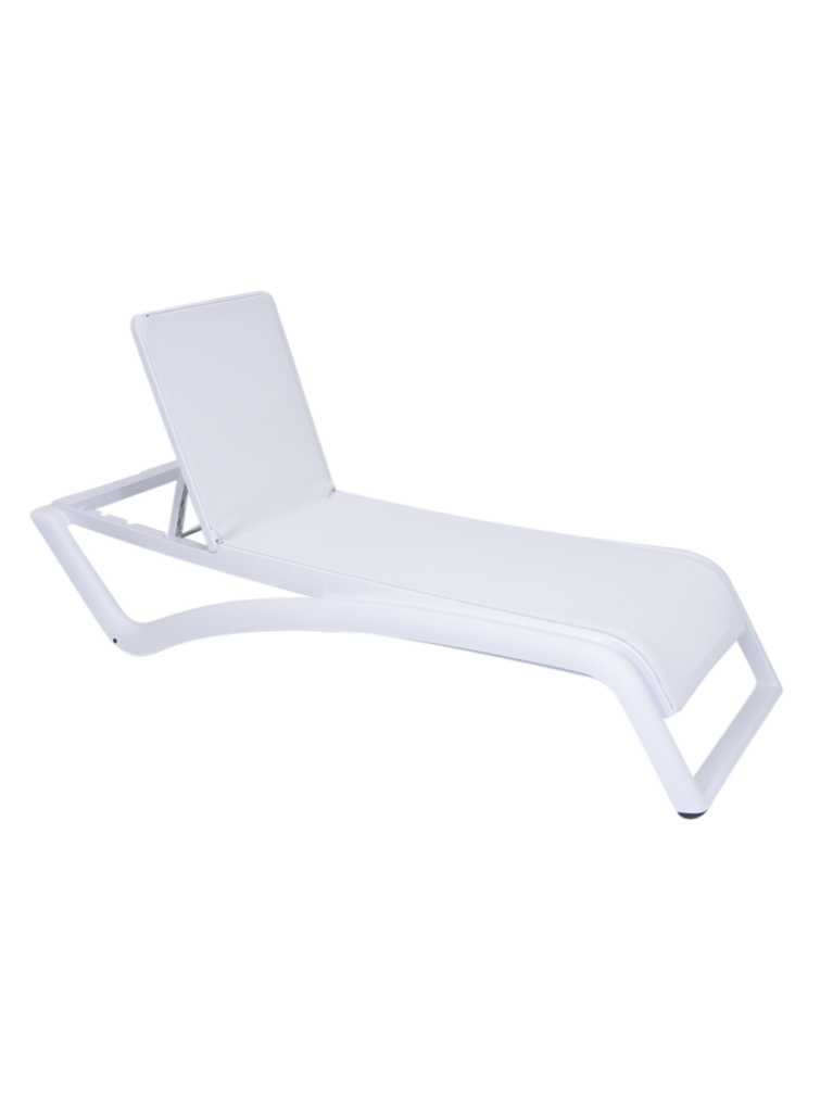 SKY SUNLOUNGE (WHITE/WHITE) - Outdoor Living