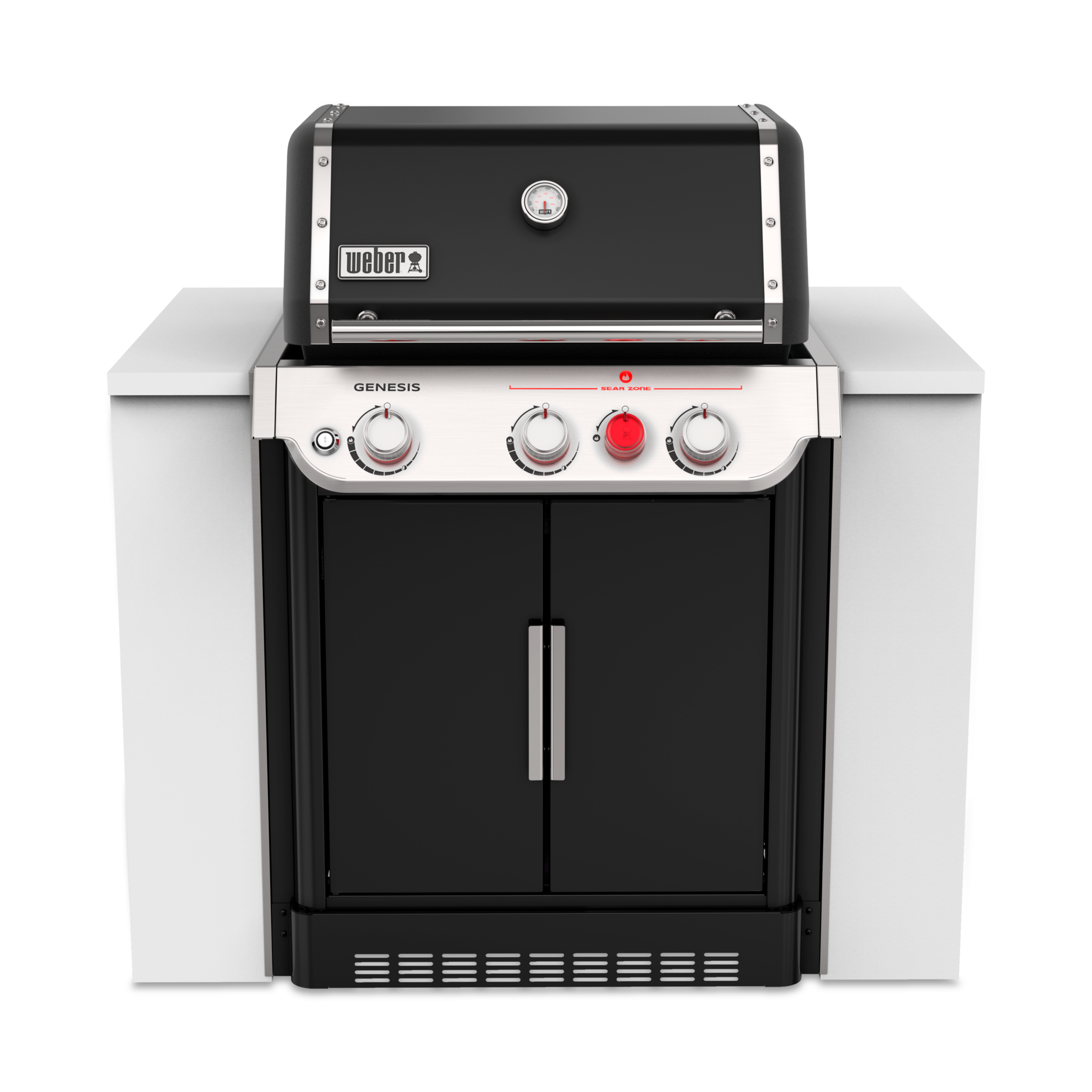WEBER GENESIS E360 BUILT IN BLACK WITH CRAFTED HOTPLATE (LPG) - Outdoor ...