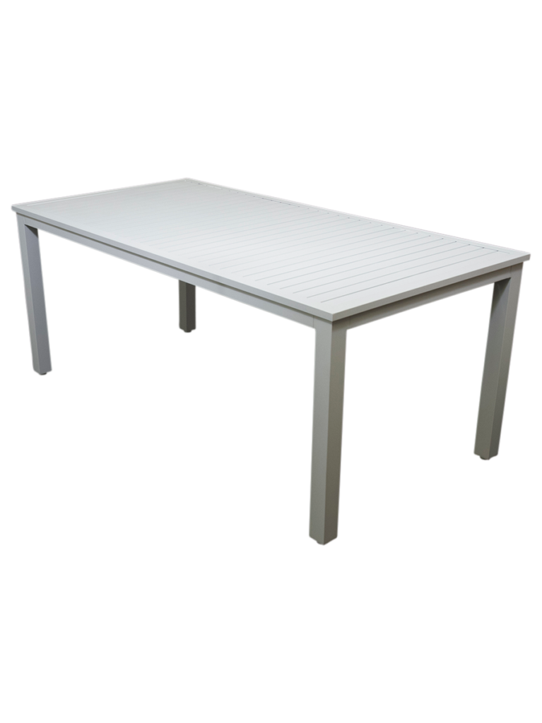 SLAT POST LEG 1500X850 DINING TABLE WHITE - Outdoor Living