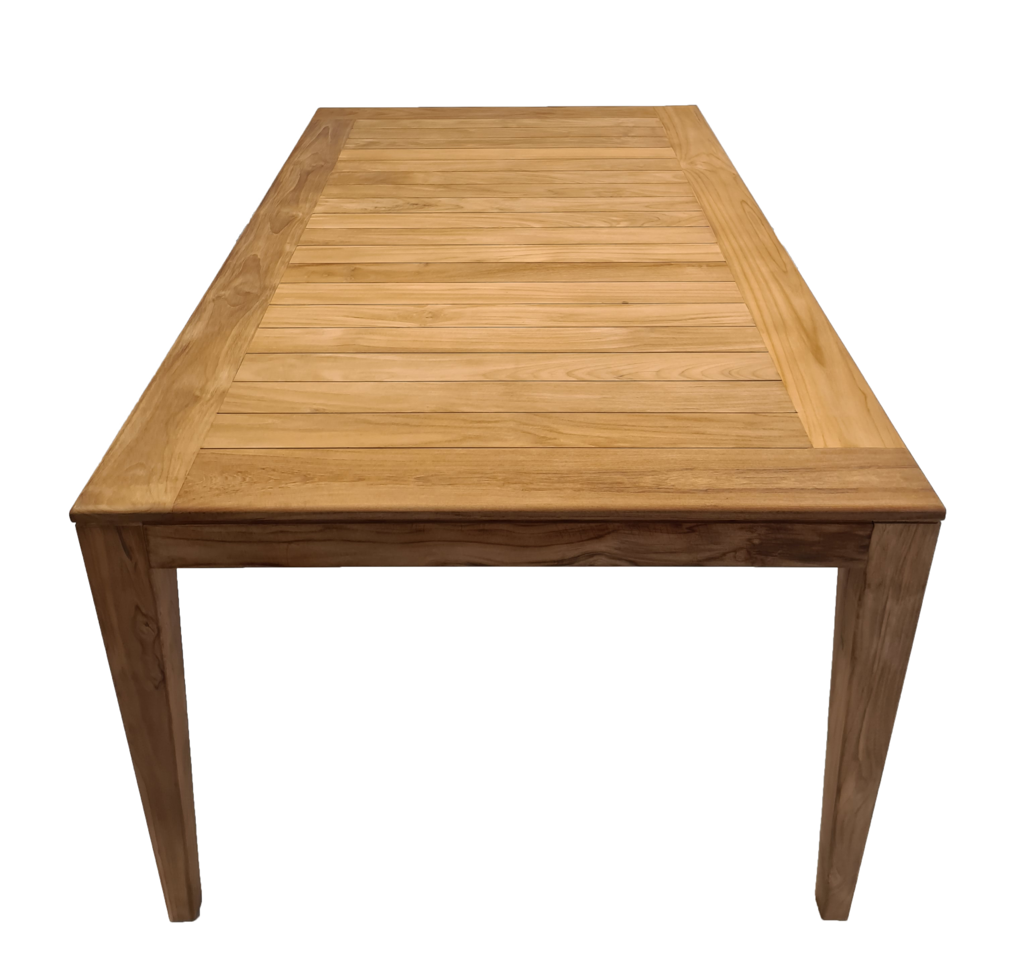 TEAK TAPERED LEG 1420X660 DINING TABLE - Outdoor Living