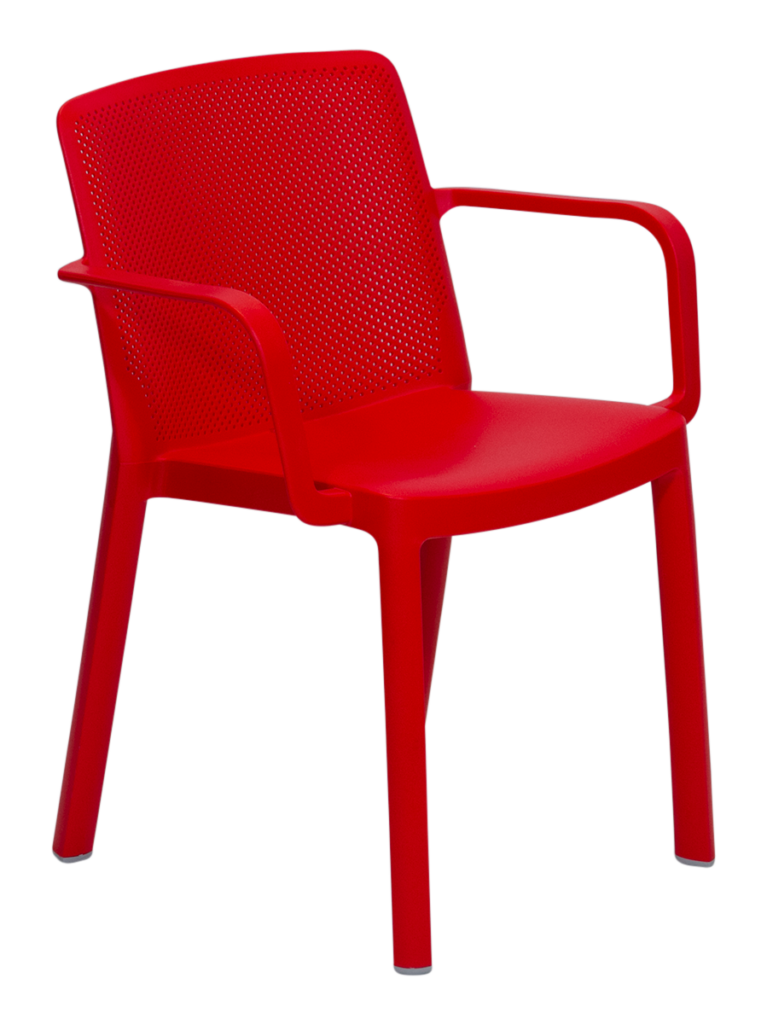 FRESH RESIN ARM CHAIR RED - Outdoor Living
